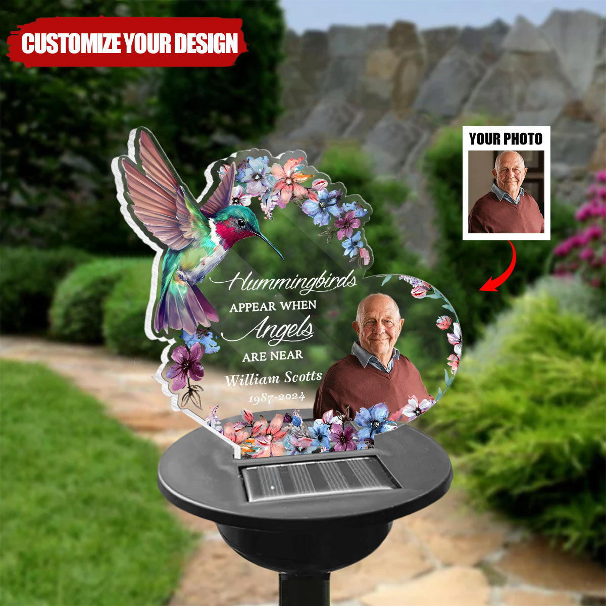 Hummingbirds Appear When Angels Are Near - Personalized Solar Light ...