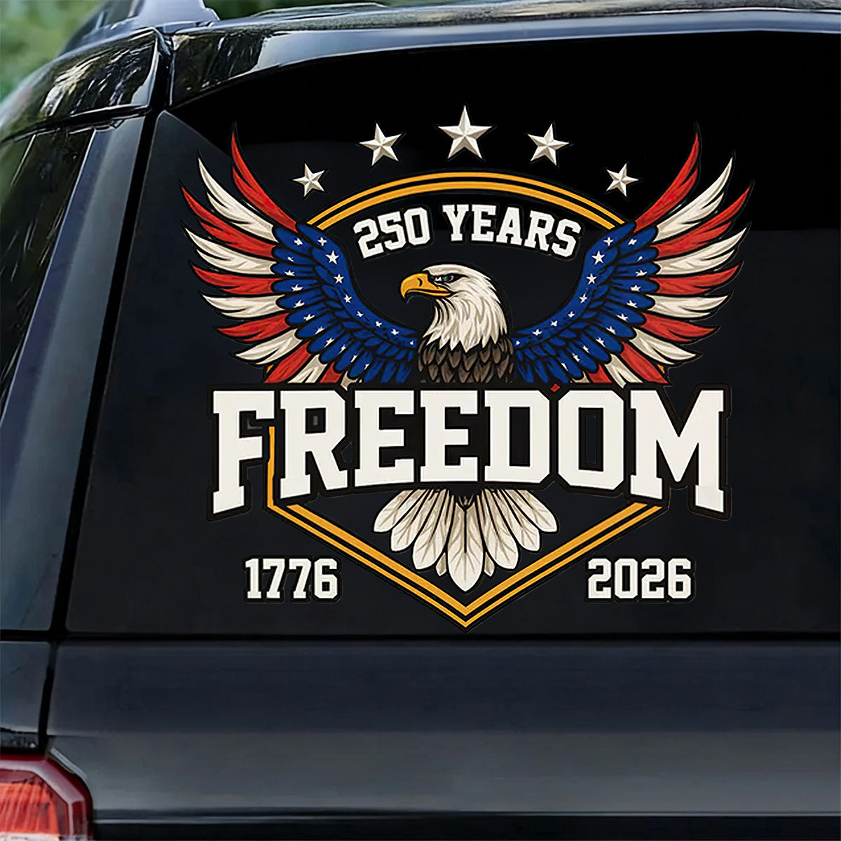 America 250 Years of Freedom 1776–2026 Anniversary Decal Sticker - woohops