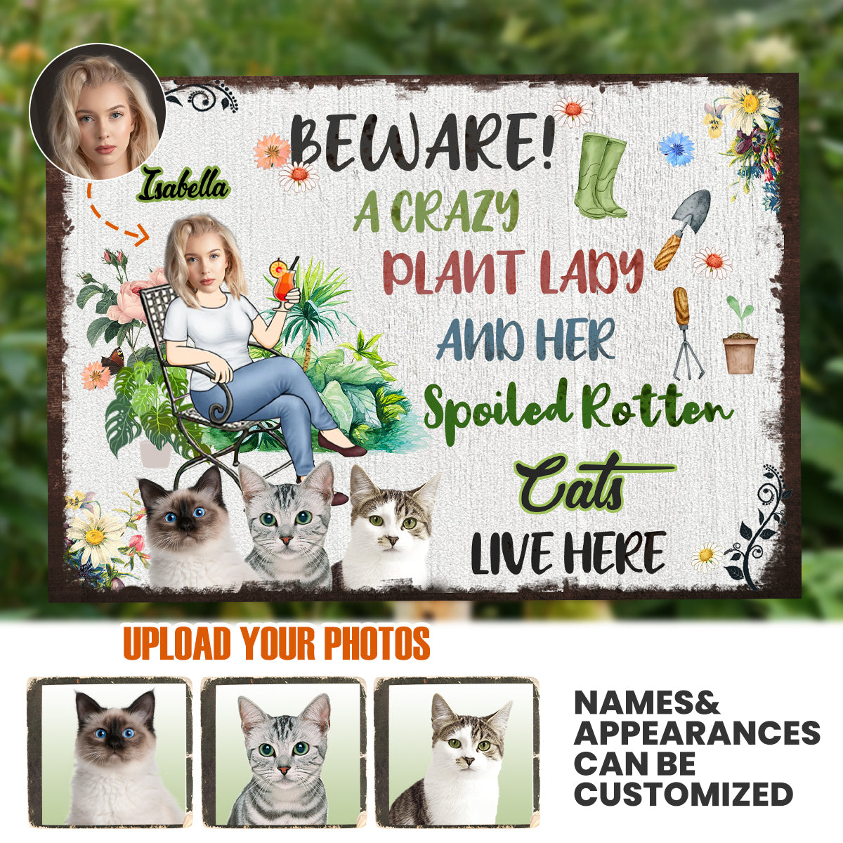 Beware a Crazy Plant Lady And Her Spoiled Dogs In The Garden - Persona ...
