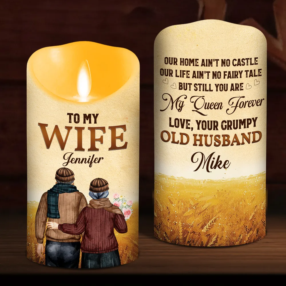 To My Wife You Are My Queen Forever - Personalized Custom LED Candle ...