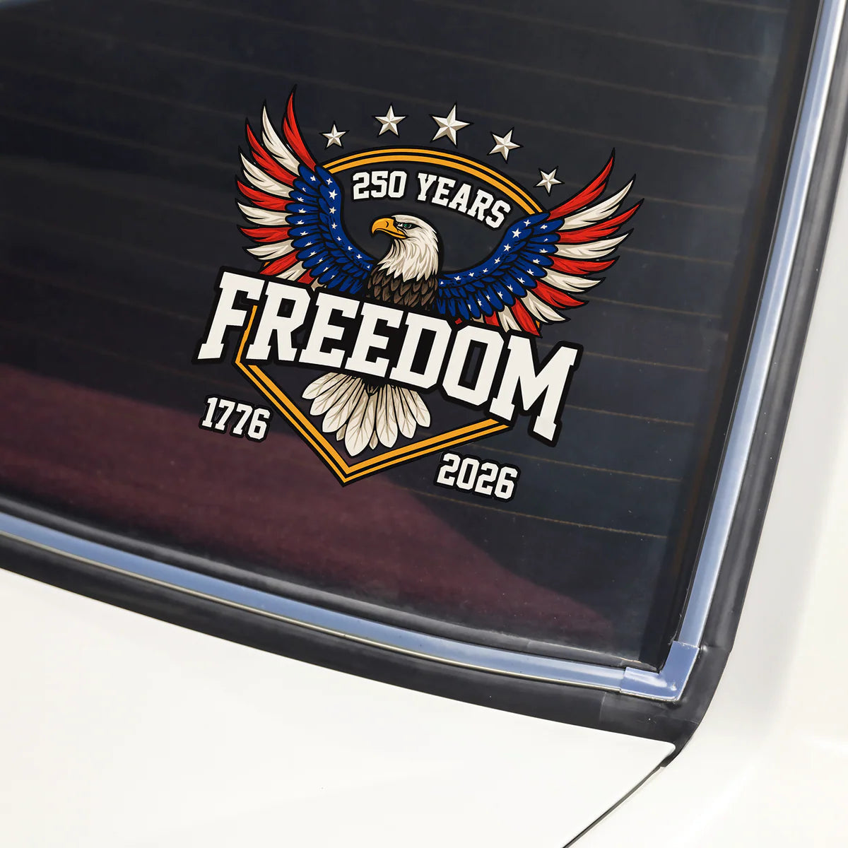 America 250 Years of Freedom 1776–2026 Anniversary Decal Sticker - woohops