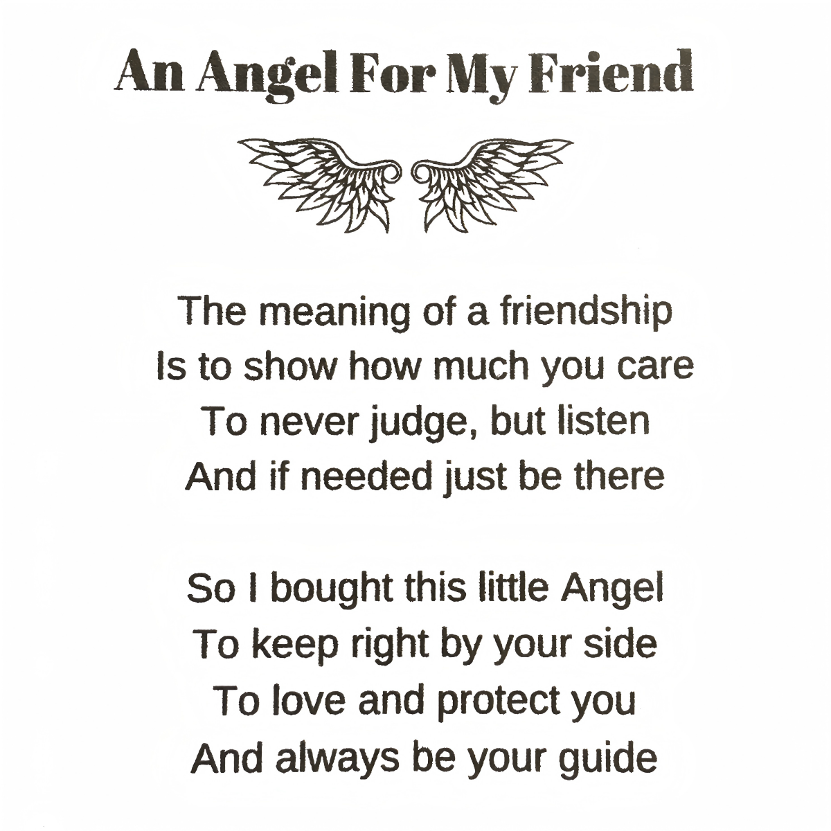 Personalized Guardian Angel Keychain For Best Friend - woohops