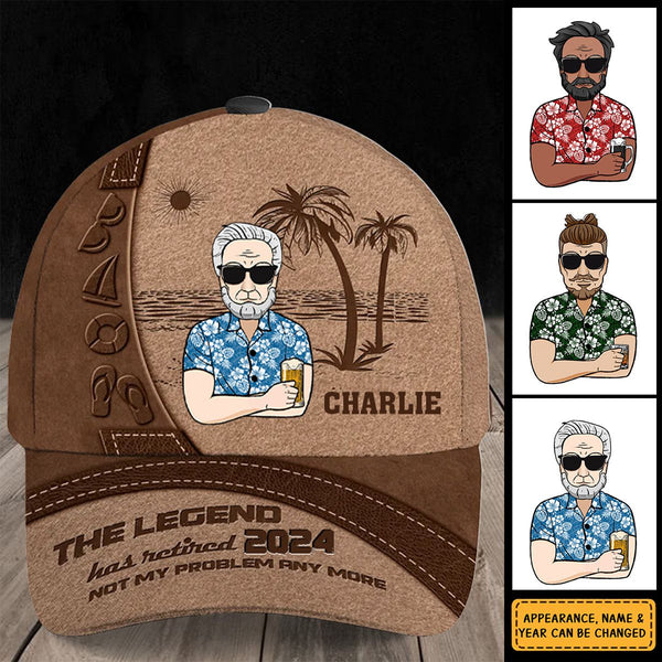 Retired Legend Retirement Gift - Personalized Classic Cap - woohops