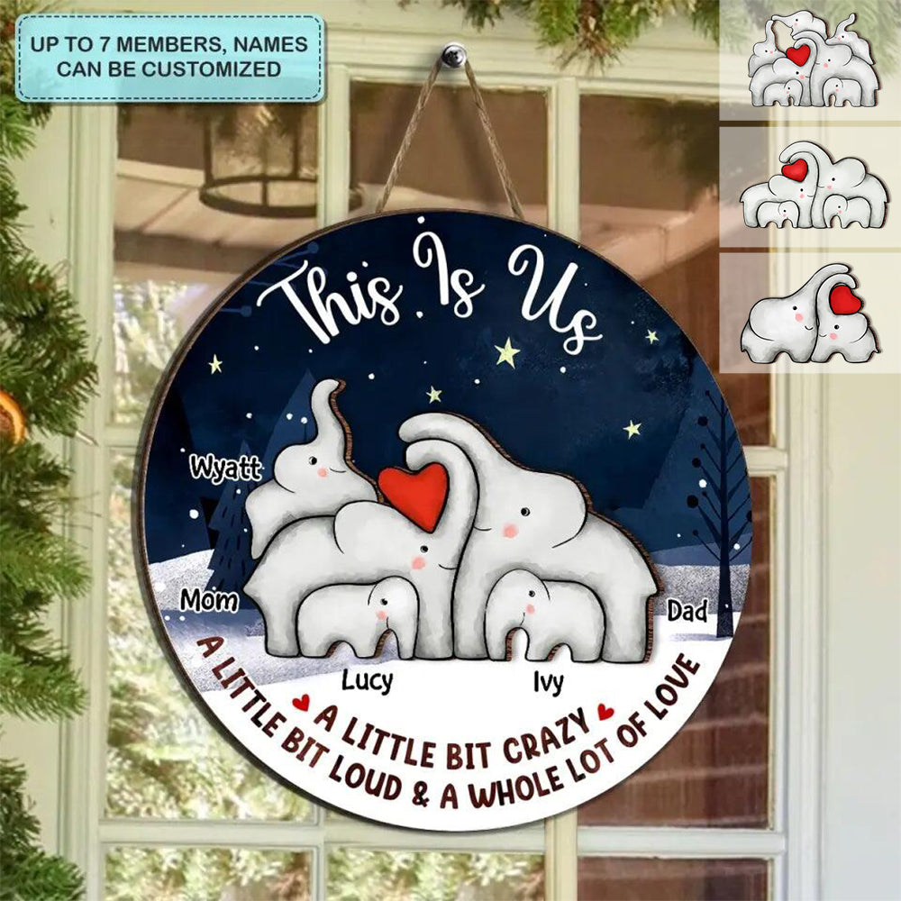 This Is Us - Personalized Custom Door Sign-Gift For Family - woohops